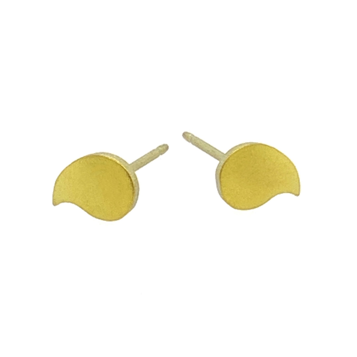 Small Teardrop Stud Earrings | TouchTitanium.com